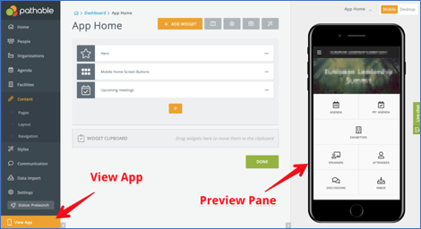 Preview Your App – Pathable